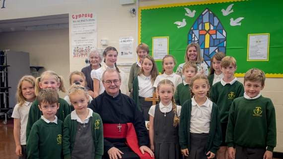 School’s fond farewell to Father David | chepstowbeacon.co.uk